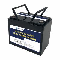 China Rechargeable 105Ah 12V LiFePO4 Battery Deep Cycle for Solar Power System UPS for sale