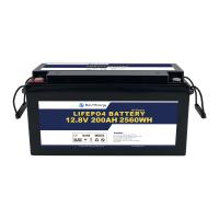 China Bely Energy 12V 200Ah LiFePO4 Lithium Battery Deep Cycle for RV Solar Boat for sale