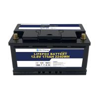 China Rechargeable LiFePO4 12V 175Ah Deep Cycle Battery for Golf Cart Marine Solar for sale