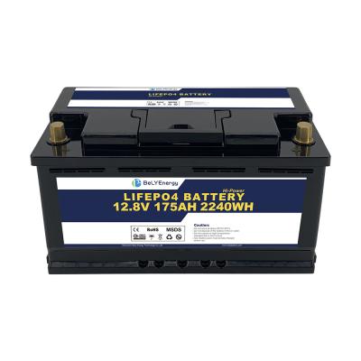 China Rechargeable LiFePO4 12V 175Ah Deep Cycle Battery for Golf Cart Marine Solar for sale