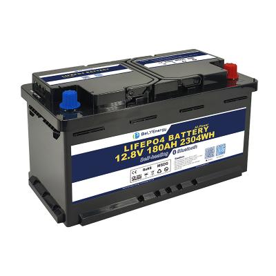 China BeLY 12V 180Ah LiFePO4 Battery 2304Wh IP65 for RV Solar 5000 Cycle Life for sale