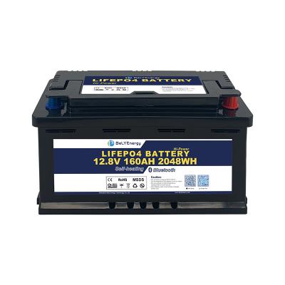 China 160Ah RV Lithium Battery with 150A Charge/Discharge Current and 5000+ Cycle Life - 12.8V LiFePO4 Power Solution for sale