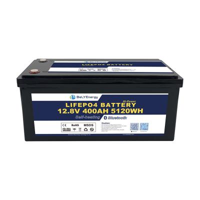 China IP65 12.8V 400Ah Lithium RV Battery M8 Terminal Low Self Discharge 3% Per Month for sale