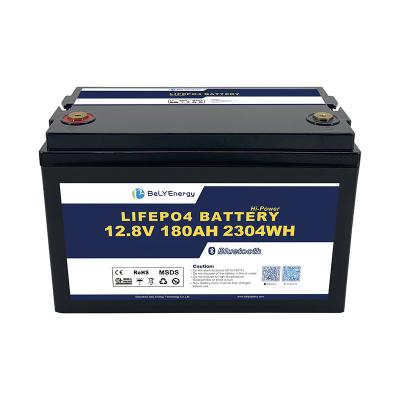 China BeLY 12.8V 180Ah LiFePO4 Bluetooth Battery 2304Wh 200A Continuous Discharge for sale