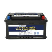China 12V LiFePo4 Battery 180AH 2304Wh IP65 5000 Cycle Life for Solar RV Marine for sale