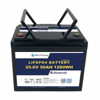 China BeLY LFP-24V50AH 25.6V 50Ah LiFePO4 Battery with 1280Wh Capacity and IP65 Protection for sale