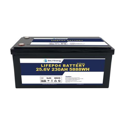 China IP65 Waterproof 24V 230Ah LiFePO4 Battery with M8 Terminals for Marine and Solar Applications for sale