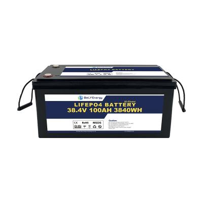 China BeLY LFP-36V100AH LiFePO4 Battery 100Ah 3840Wh IP65 Waterproof for Solar and EV Applications for sale