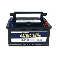 China 12V 180Ah LiFePO4 Lithium Battery with Smart BMS for Solar RV Marine for sale