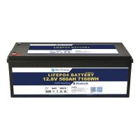 China 12V 560Ah LiFePO4 Lithium Battery with Bluetooth and Self Heating for RV Solar Marine for sale