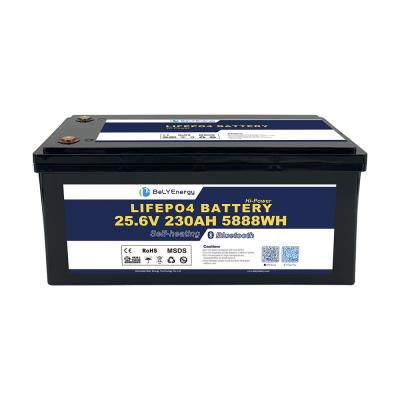 China 24V 230Ah LiFePO4 Battery with Smart BMS for Marine Boat System Long Cycle Life for sale