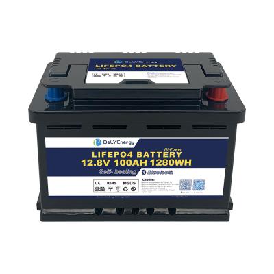 China 12V 100Ah LiFePO4 Battery with Bluetooth and Self-Heating for RV Energy Storage for sale