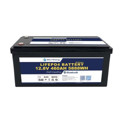 China LiFePO4 Lithium Battery 12V 460Ah with 200A BMS Bluetooth Self Heating for sale