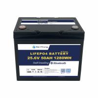 China 24V 50Ah LiFePO4 Marine Boat Lithium Battery with Bluetooth and Self-Heating for sale