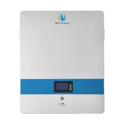 China BeLY Wall Mount Lithium Battery 48V 100Ah 5120Wh LiFePO4 Energy Storage System with 6000+ Cycles for sale