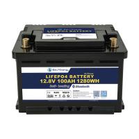 China 12V 100Ah LiFePO4 Battery Smart BMS H6 Case Underseat Replacement for RV Solar Marine for sale