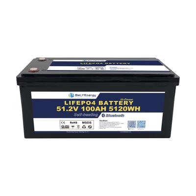 China 48V LiFePO4 Battery Pack 5120Wh 100A Discharge IP65 Enclosure for Solar & EV Applications for sale