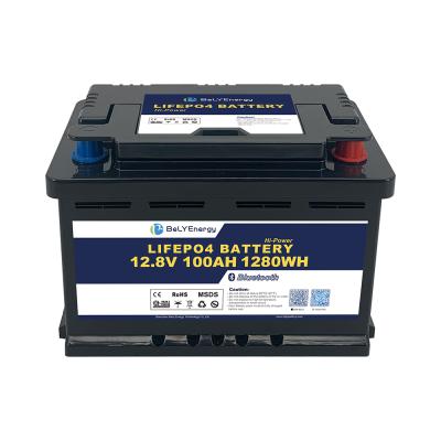 China 12V 100Ah LiFePO4 Battery UL1642 UN38.3 H6 DIN Case for RV Solar Marine for sale