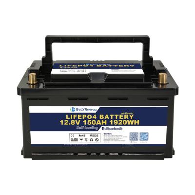 China BeLY LiFePO4 12V 150Ah Battery 160A Continuous Discharge 5000 Cycles for sale