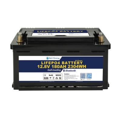 China BeLY 12V 180Ah LiFePO4 Battery 2304Wh 200A BMS 5000 Cycles Deep Cycle for sale