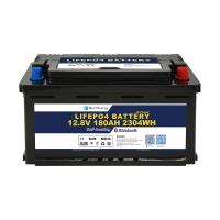 China BeLY 12V 180Ah Deep Cycle LiFePO4 Battery 200A Max Charge for Solar RV Marine for sale