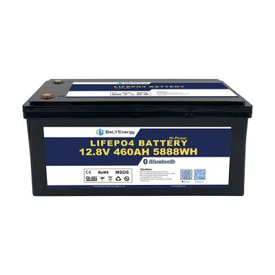 China BeLY LiFePO4 12V 460Ah Bluetooth Lithium Battery 200A Charge IP65 for RV Solar Marine for sale