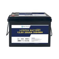 China BeLY 12V 280Ah LiFePO4 RV Lithium Battery 3584Wh Low Self-Discharge Under 3% Per Month for sale