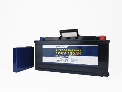 China 1920WH LiFePO4 Battery 12V 150AH with LCD Display - 3000+ Cycles, 200A Peak Discharge for sale