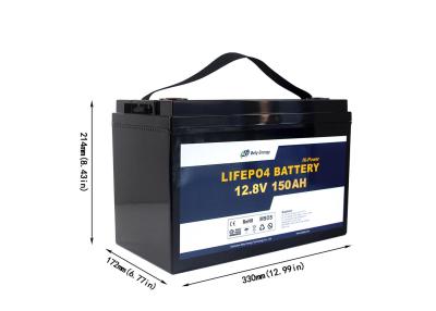 China 12V 150Ah LiFePO4 Battery Deep Cycle Rechargeable for Golf Cart Marine Boat for sale