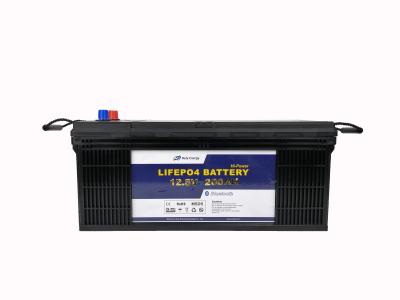 China 12V 200Ah 2560Wh LiFePO4 Deep Cycle Battery with Bluetooth - 3000+ Cycles, IP65 Rated for Solar & EV Applications for sale