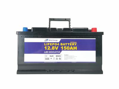 China 12V 150Ah LiFePO4 Solar Battery with LED Display - 1920Wh Capacity, IP65 Rating for Home Energy Storage for sale