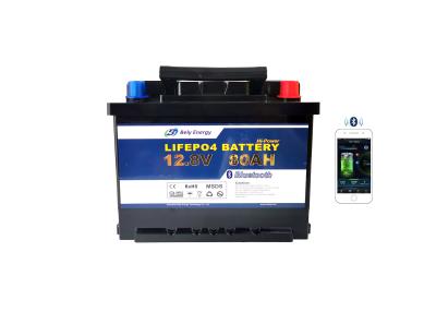 China 12V 80Ah 1024Wh LiFePO4 Lithium Battery with Bluetooth Monitoring for UPS and Solar Applications for sale