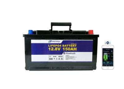 China 12V 150Ah Bluetooth Lithium Battery with UL 1642 Certification and Smart BMS for Solar Storage Systems for sale