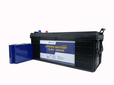 China 12V 200Ah 2560Wh LiFePO4 Deep Cycle Battery with 3000+ Cycles & Bluetooth Monitoring for sale