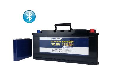 China 12V 150Ah LiFePO4 Bluetooth Lithium Battery with 3000+ Cycles for Solar & Street Light Applications for sale