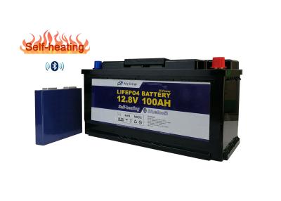 China 12V 100Ah Low Temperature Lithium Battery with Bluetooth Heating - 355x175x190mm, 12kg Weight for Mobile Homes & Solar Systems for sale