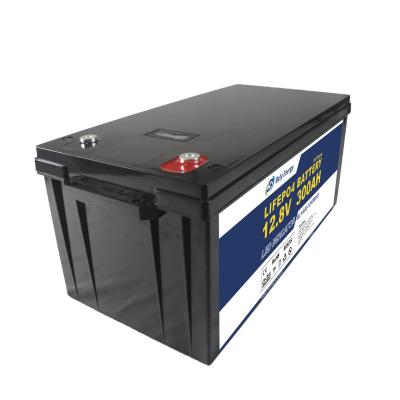China 12V 300Ah LiFePO4 RV Lithium Battery with 5000+ Cycles and LED Display for Solar Power Systems for sale