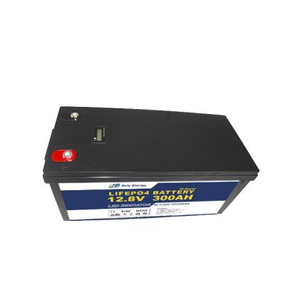 China Bely 12V 300Ah LiFePO4 Lithium Battery for Solar Lawn & Electrical Tools | 355x175x190mm for sale
