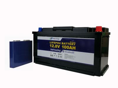 China 12V 100AH LiFePO4 Lithium Battery with Heating Elements & Bluetooth - 150A Continuous Discharge, 3000+ Cycles for sale