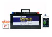 China 12V 150Ah LiFePO4 Battery with Bluetooth & Heating for Marine RV Aircraft - 3000+ Cycles IP65 Rated for sale