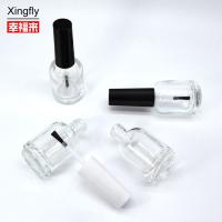 China 15ml Round Nail Polish Bottle Uv Gel Nail Polish Bottle With Cap And Brush for sale