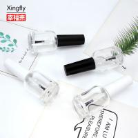 China 15ml Round Nail Polish Bottle Uv Gel Nail Polish Bottle With Cap And Brush for sale