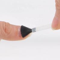 China Black And White Nail Polish Brush Arc Shaped Nylon Material for sale