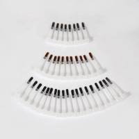 China Plastic Nylon Brush On Nail Polish Replacement   White and Grey for sale