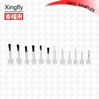 China Curved Fingernail Polish Brushes For Screw Cap Nail Care Bottles for sale