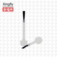 China Plastic Pp Nail Polish Brush White Black For Personal Care Nail Bottle for sale