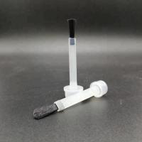 China Flat type PE Nail Polish Brush Dupont Fingernail Paint Brushes for sale