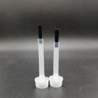 China Flat type PE Nail Polish Brush Dupont Fingernail Paint Brushes for sale