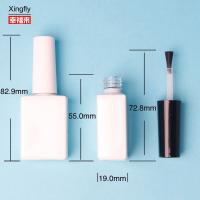China 15ml Empty Nail Polish Bottle Gel Polish With White Brush Empty Nail Polish Bottle for sale