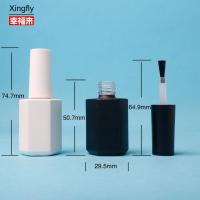 China Empty 12ml Nail Polish Bottle Packaging Glass Luxury Uv Gel Polish Bottle for sale